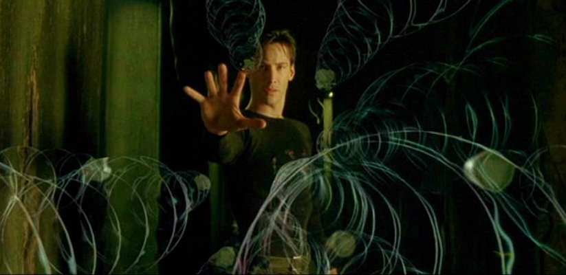 Matrix Neo Dodging Bullets